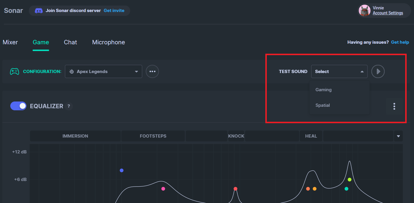 Have Sonar setup but don't hear the difference in sound ? – Support