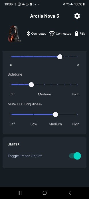 What is an audio limiter and how do I adjust it in the Arctis Companion ...