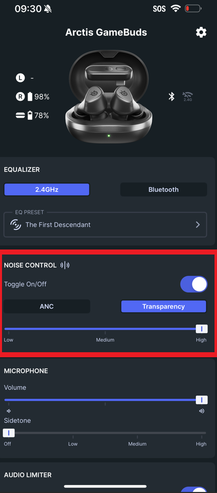 GameBud Noise Control – Support