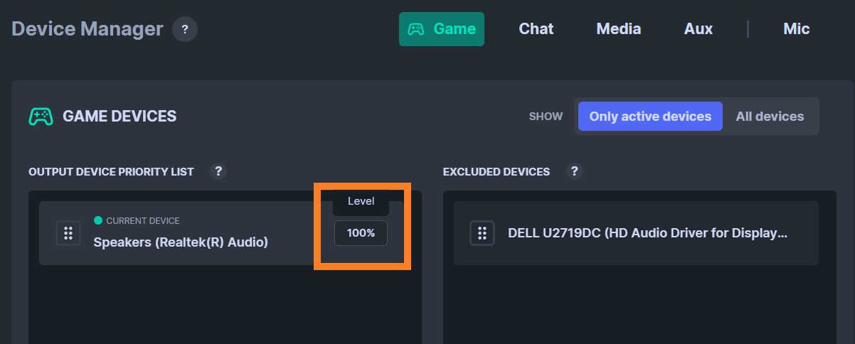 Adjust Mic, and Audio levels. – Support