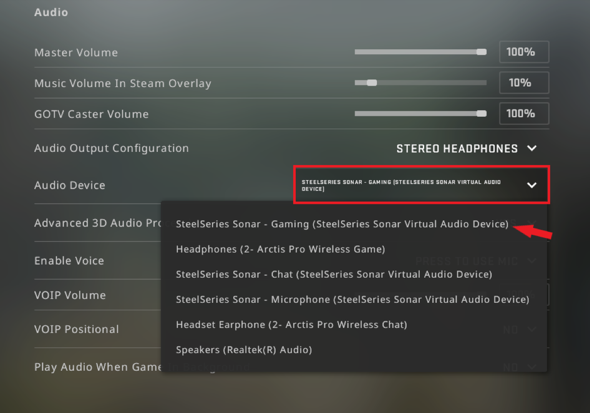 Sonar Setup CS GO Support